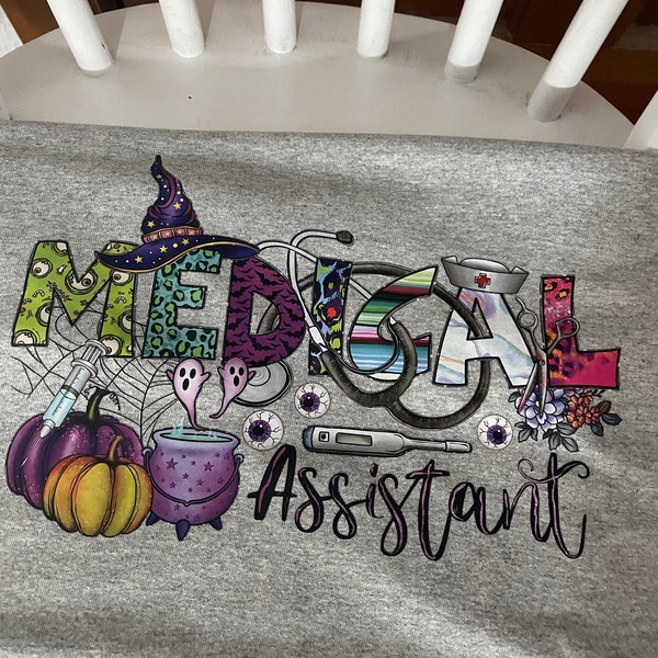 Medical Assistant Halloween Dtf, Halloween Nurse, Medical Assistant ...