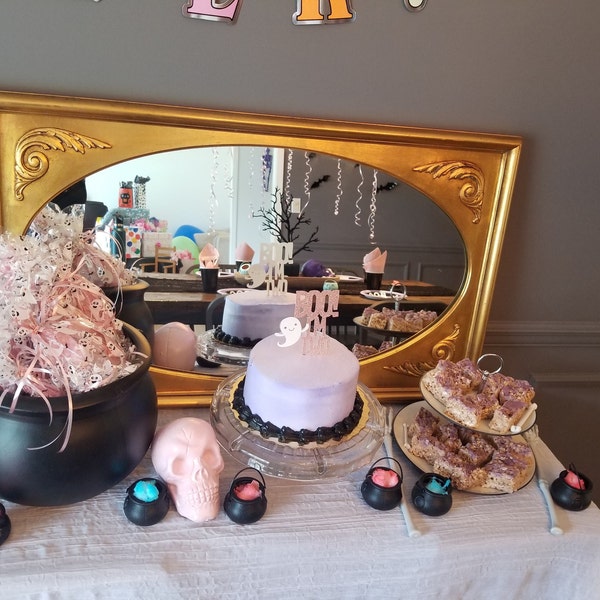 Boo I'm Two Cake Topper/ Halloween Cake Topper/ Halloween Baby Shower ...