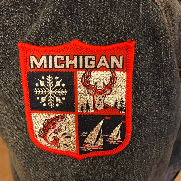Vintage Mackinac Bridge Michigan Patch - Etsy