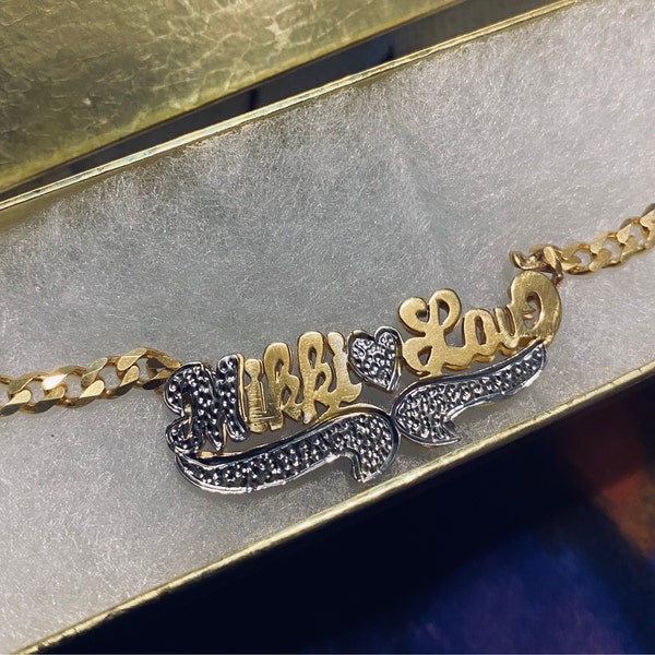 Curb Chain Name Choker Necklace, Street Style Name Chokers, Trendy Name ...