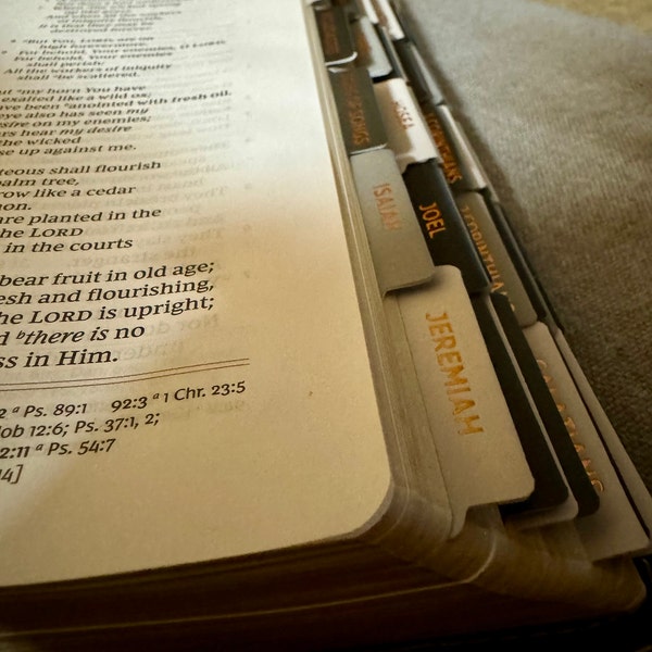 Bible Tabs Black Copper | Matte-coated Sticker Tabs | Bible Tabs for ...
