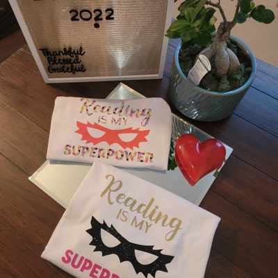 Reading is My Superpower Svg/eps/png/dxf/jpg/pdf, Superhero Mask Svg ...