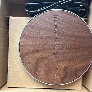 Black Walnut Wood Desk Organizer, Office Desk Accessories, Wood Docking ...