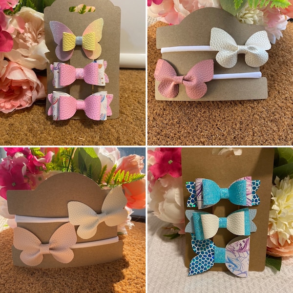 Bow Card SVG, Bow Display Card, Hair Clip Card DXF, Bow Card Template ...