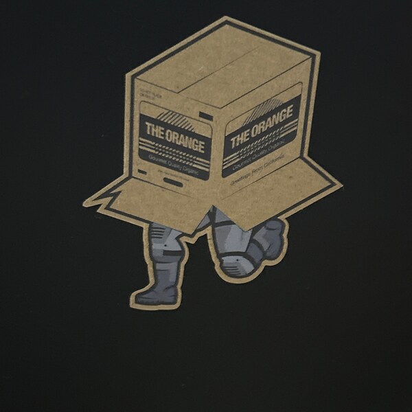 Metal Gear Solid Snake Enamel Pin - Cardboard Box - 1 Inch - the Orange ...