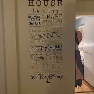 We Do Disney, Disney Wall Decal Quote Wall Decal Vinyl Wall Sticker ...