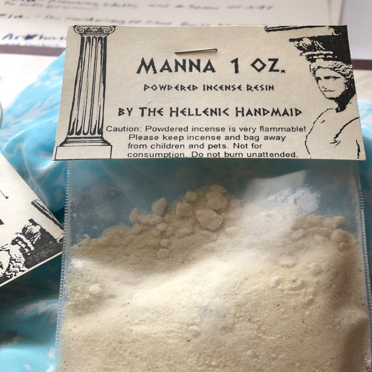 Manna incense, 1oz of finely powdered aromatic resin for ritual use or ...