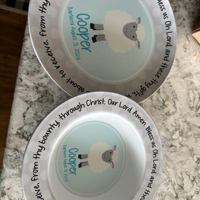 Personalized Melamine Free Plate Special Day Plate Personalized ...