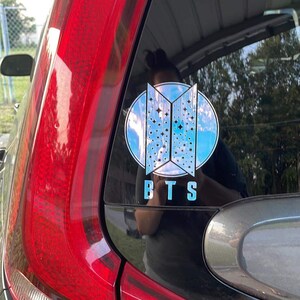 BTS Bangtan Shield Holo Stars Sparkle Sticker Set BTS - Etsy