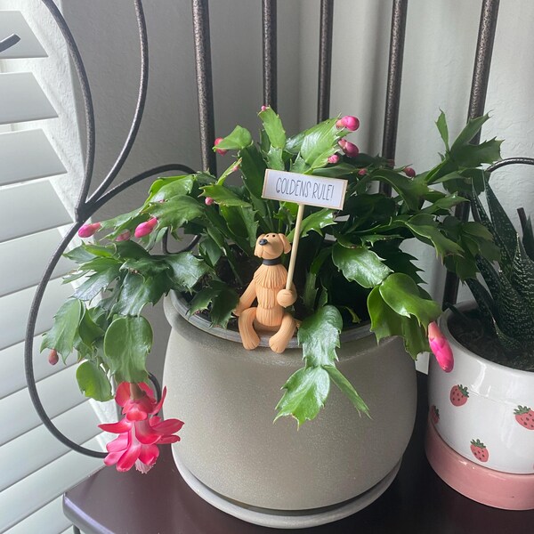 Cat Pot Sitter / Tuxedo Cat / Flower Pot Sitter / Cat Pot Hugger / Cat Lover Gift / Cat Pot ...