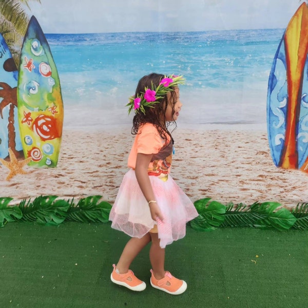 Moana Inspired Delicate Flower Crown - Etsy