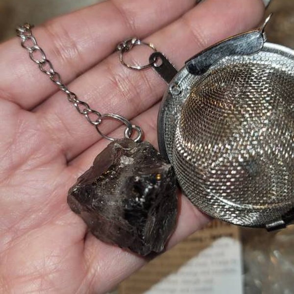 Raw Crystal Tea Infuser - Loose Leaf Tea Steeper - Cute Tea Strainer ...