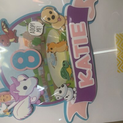 Video Game Cake Topper, Roblox Adopt Me Cake Topper, Adopt Me Cake ...