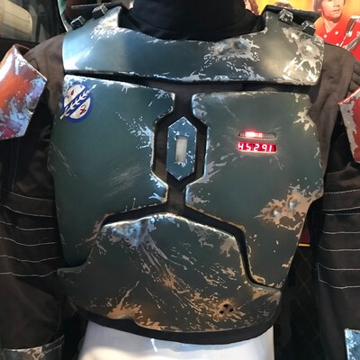 Boba Fett Chest Armor Kit With Collar Mandalorian Prop Cosplay - Etsy ...