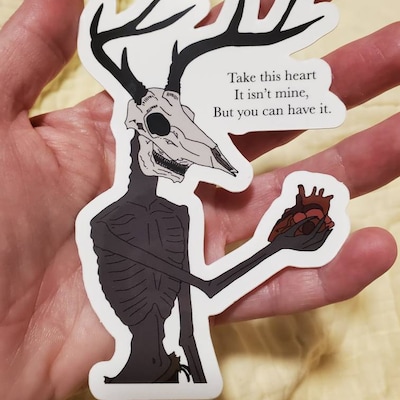 Hello Friend Wendigo Sticker - Etsy