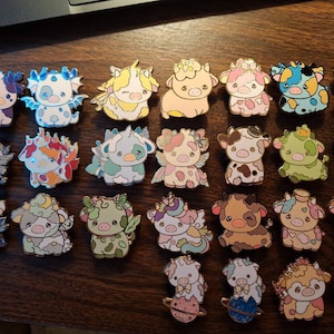12 Birth Month Cow Stickers, Cute Cow Stickers, Waterproof Water Bottle ...