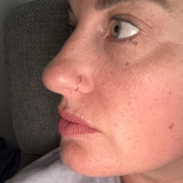 14K Solid Gold Nose Hoops, Tiny Nose Hoop, Personalized Subtle Nose ...