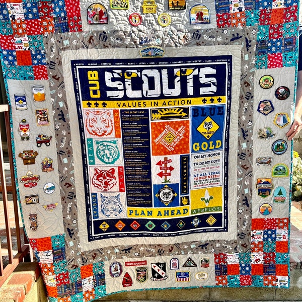 Cub Scouts Panel 35 X 44 Riley Blake 100% Cotton Fabric - Out of Print ...