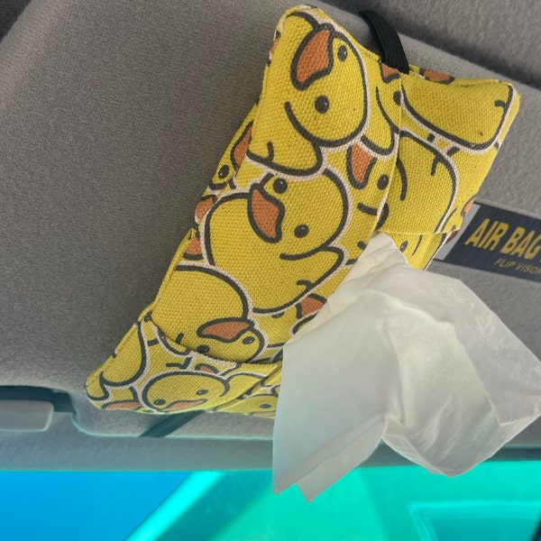 Rubber Duck Car Visor Tissue Holder, Car Accessories, Car Organization ...