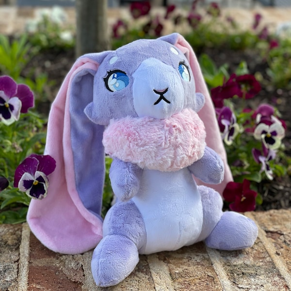 Sitting Rabbit Plush Animal Sewing Pattern .pdf Tutorial Bunny ...