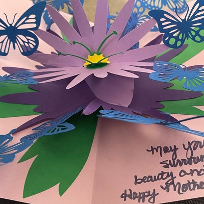 DIY Pop-up Butterfly explosion Card Template SVG and PDF Files for ...