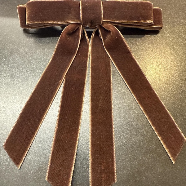 Velvet Skinny Long Bow Series, Basic Womens Hair Bows, Minimalist ...