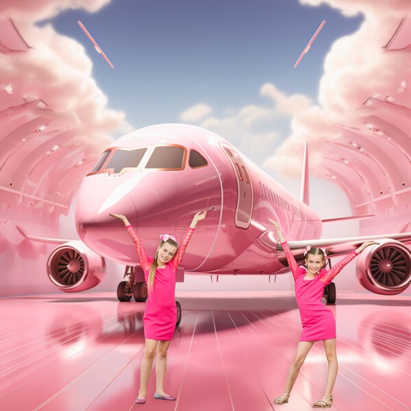 Barbie Box Backdrop Barbie Box Overlay Barbie Box Background Digital ...