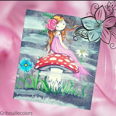 Printable Digital Download Whimsical Wonders A Grayscale Coloring Book ...