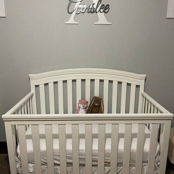 Wood Cutout Name Sign, Large Script Name Sign, Unpainted Baby Name ...