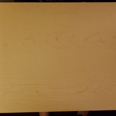 Hardrock Maple Melamine Shelf Customizable, 1/2'' Thickness, Cut-to ...