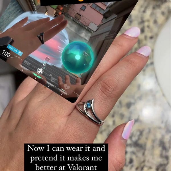 Sage Ring,game Ring,sage and Jett Gamer Jewelry,silver Plated Ring ...