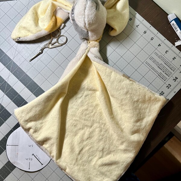 Bunny Lovey Sewing PATTERN - Instant Download, DIY Baby Lovey in Minky ...