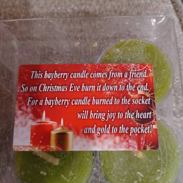 Bayberry Beeswax Candles-bayberry Legend-christmas Candles-christmas ...