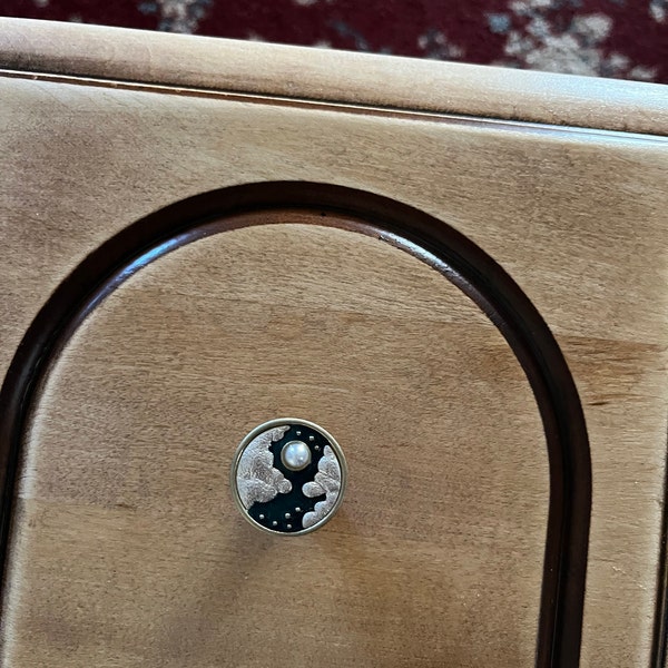 Enamel Sun and Moon Drawer Knobs / Starry Sky Cabinet / Gothic Home ...