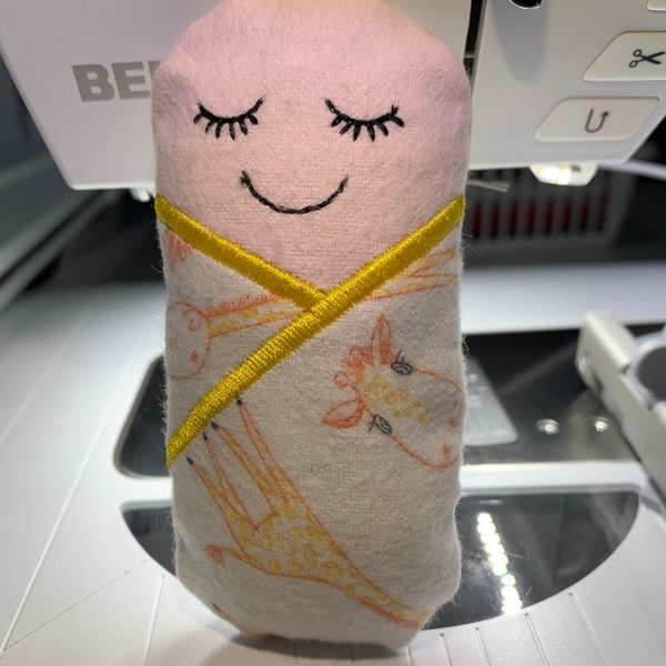 ITH Baby Doll Softie - Machine Embroidery Project Design 3 Sizes, in ...