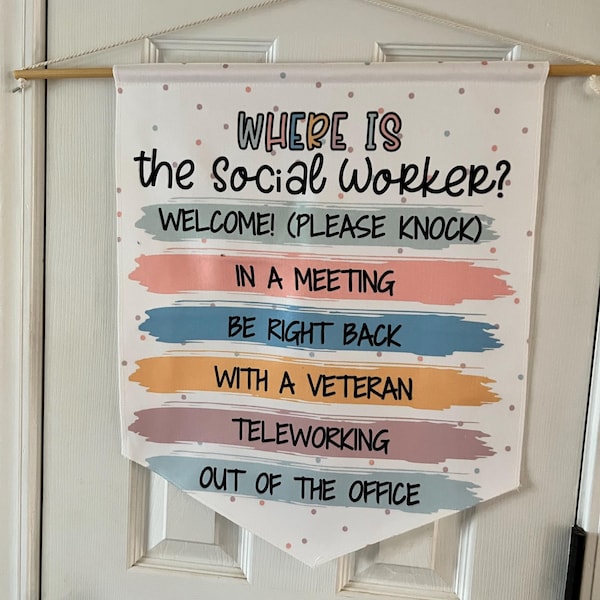 School Psychologist Door Sign, Where is the School Psych Sign, School ...