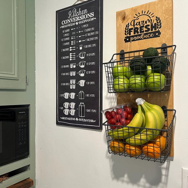 Produce Basket, Fruit and Vegetable Basket, Produce Sign, Produce ...