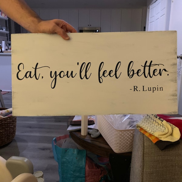 Eat You'll Feel Better Sign | Home Decor | Kitchen Decor - Etsy