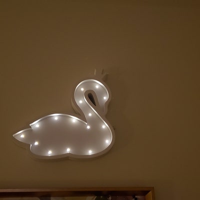 Swan Princess Swan Birthday Swan Nursery Swan Night Light Swan Decor ...