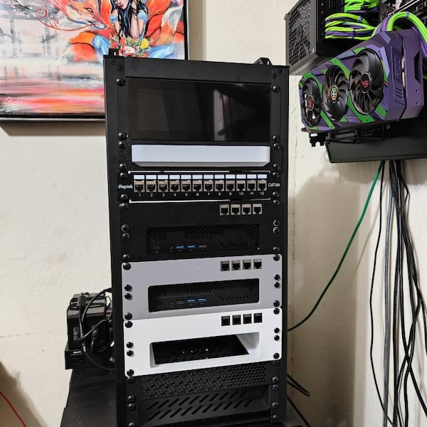 10inch Mount for Unifi UCG Fiber 10" Rack Mount | 1U Mount for Unifi ...