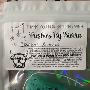 INSTANT DOWNLOAD Freshie Warning Labels With Space to Write - Etsy