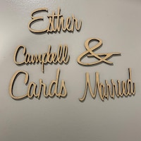MDF Laser Cut Names | Wedding Place Names | Table Decoration | MDF ...