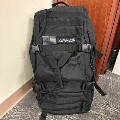 RUGGED TOUGH Tactical 2 Inch Name Tape With Hook Fastener Sewn to Back ...