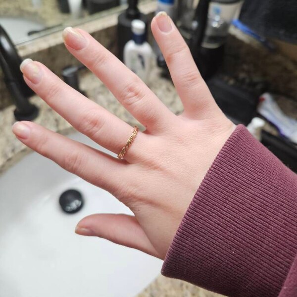 600-25 14K Yellow SOLID Gold Ring, Pattern Ring, Width2.5mm - Etsy