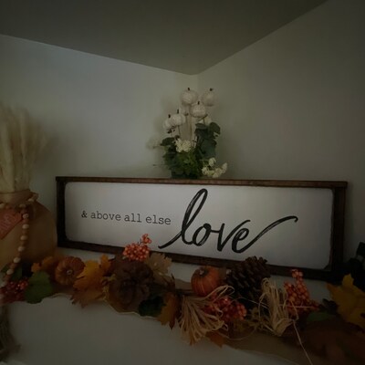 Above All Else. Above the Bed Sign FREE SHIPPING - Etsy