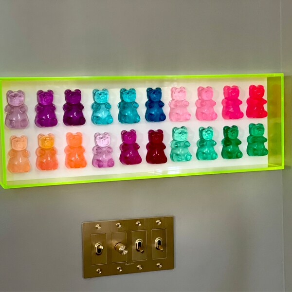 Popsicle Shadow Box, Pop Art Wall Hanging, Nursery Wall Art, Home Decor ...