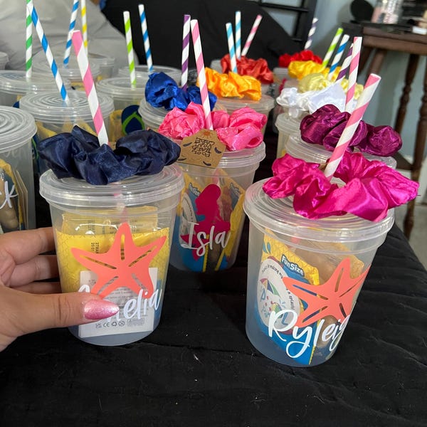 Kids Party Cups, Birthday Pool Party Cups, Pool Party Favors Kids ...