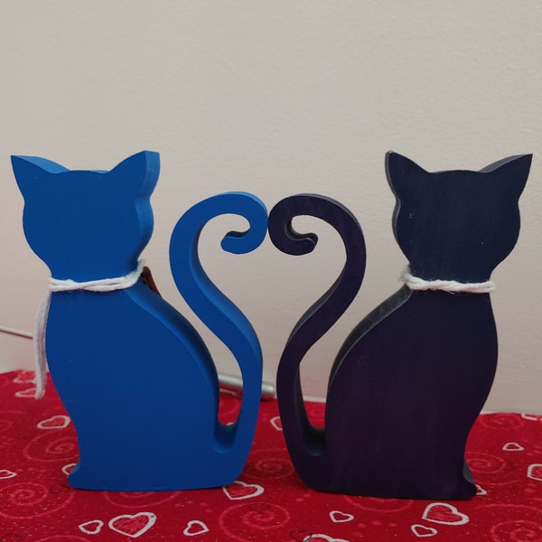 Wooden CATS / Wood /rustic Cats, Farmhouse Decor - Etsy