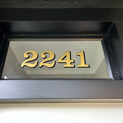 Mirror Gold Logo Glass Store Front Window Decal Antique Old Town ...