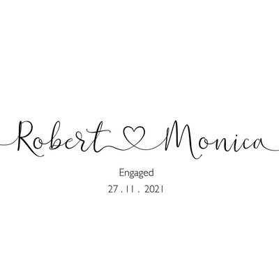 Custom Couple Initials Print Personalised Couples Gifts Custom Home ...